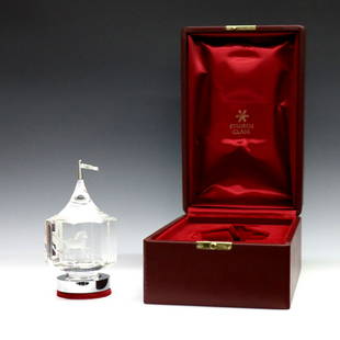 Steuben Crystal 'carousel' Sculpture