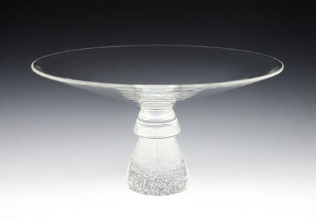 David Dowler Steuben Crystal Stardust Centerpiece