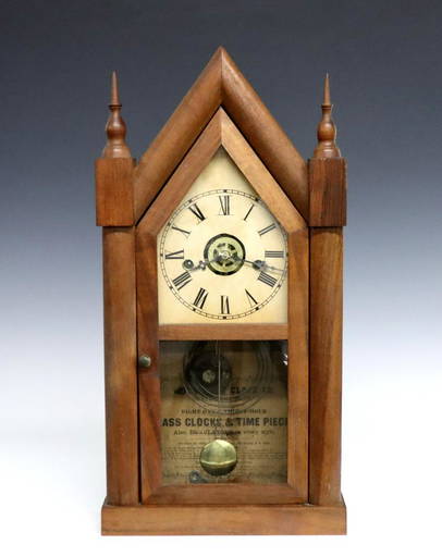 Waterbury Steeple Clock (#0269) on Aug 13, 2022 | Schmidt's Antiques ...