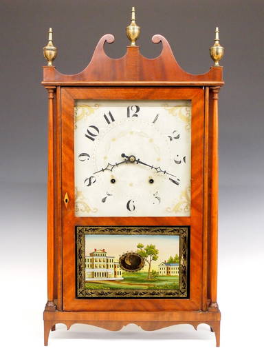 George Mitchell Pillar And Scroll Shelf Clock (#0254) on Oct 01, 2022 ...