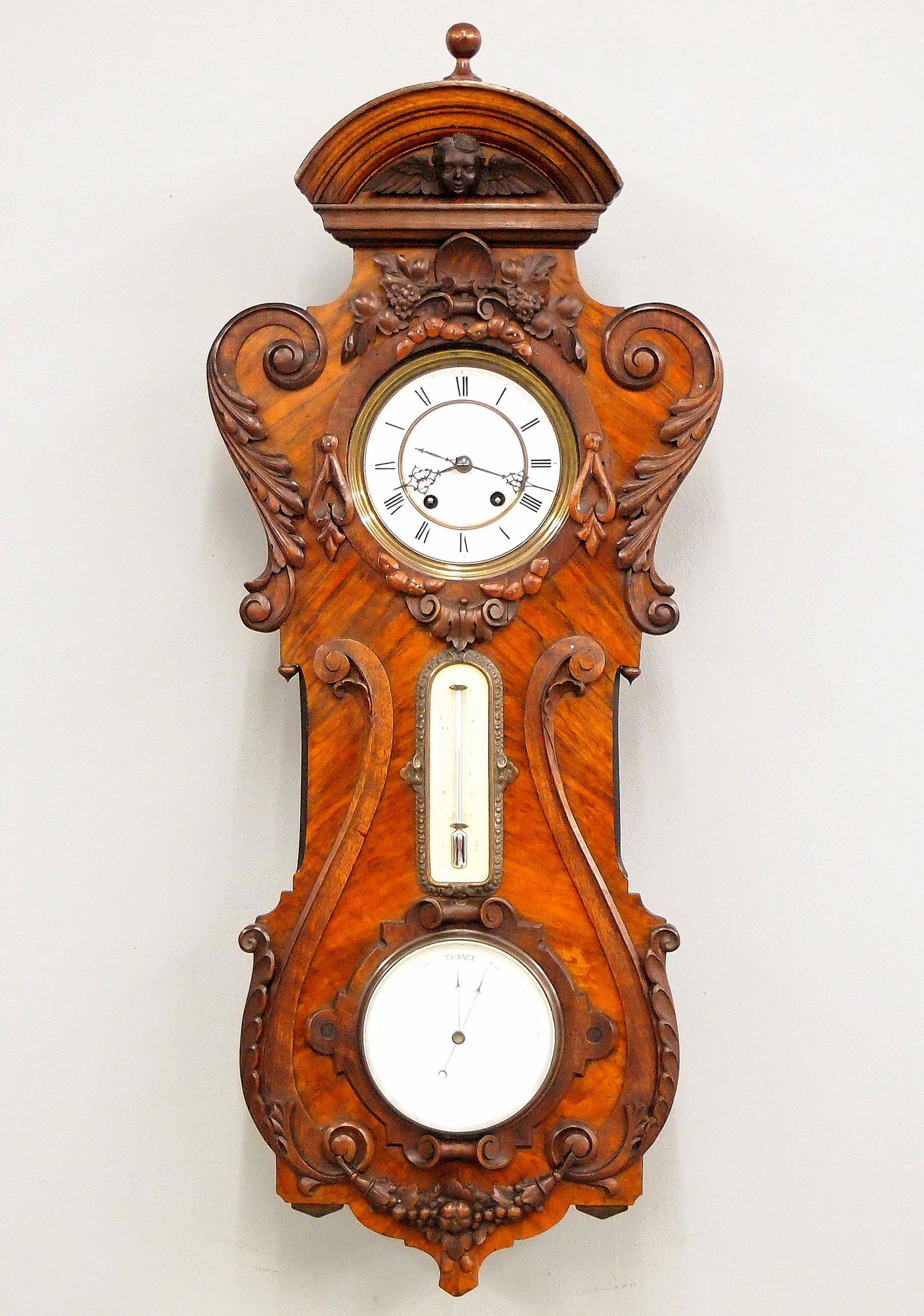 Lenzkirch Wall Clock With Barometer