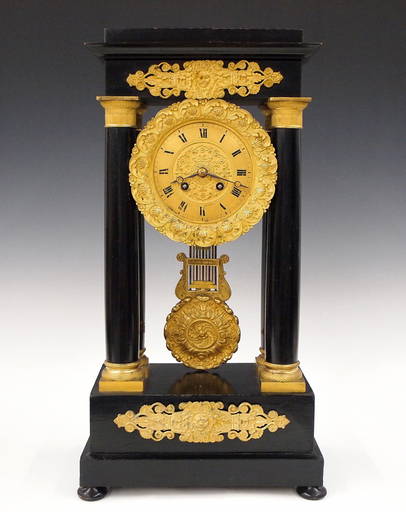 French Portico Clock