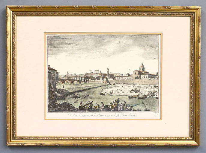 Zocchi Engraving Of Florence