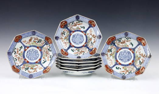 (8) Japanese Imari Plates