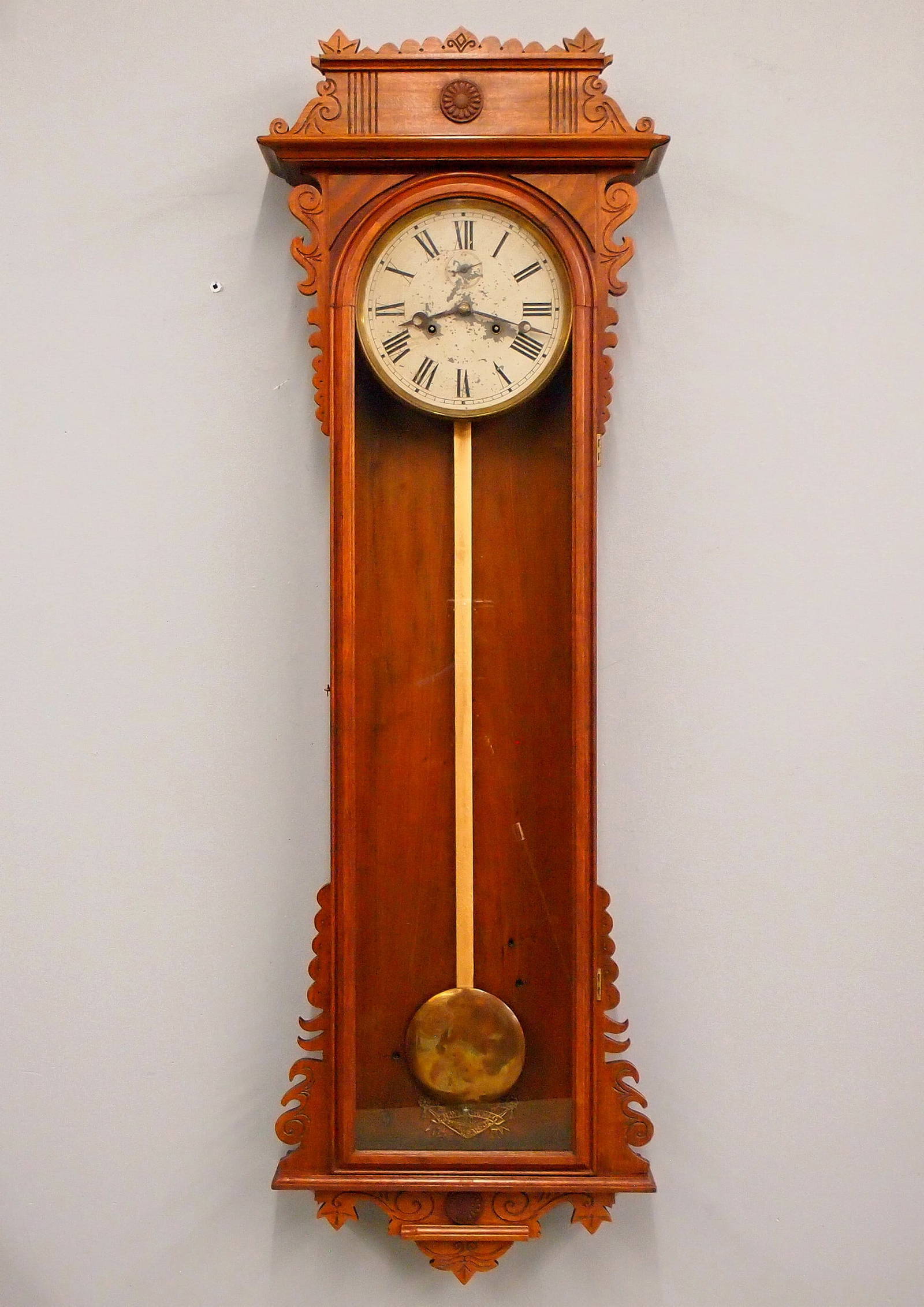 E N Welch Regulator #11 Wall Clock Auction