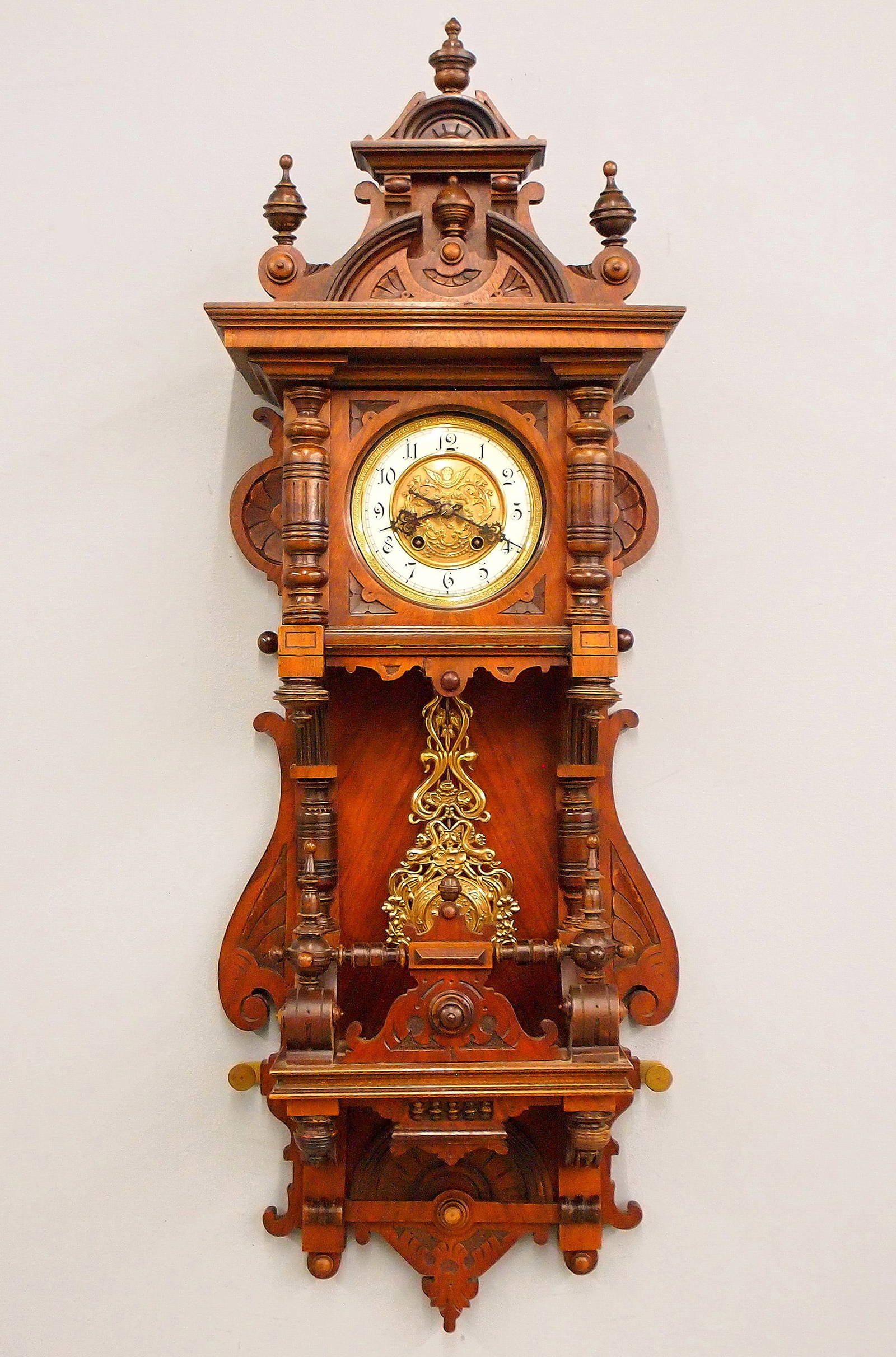 C. Werner Open Well Wall Clock Auction