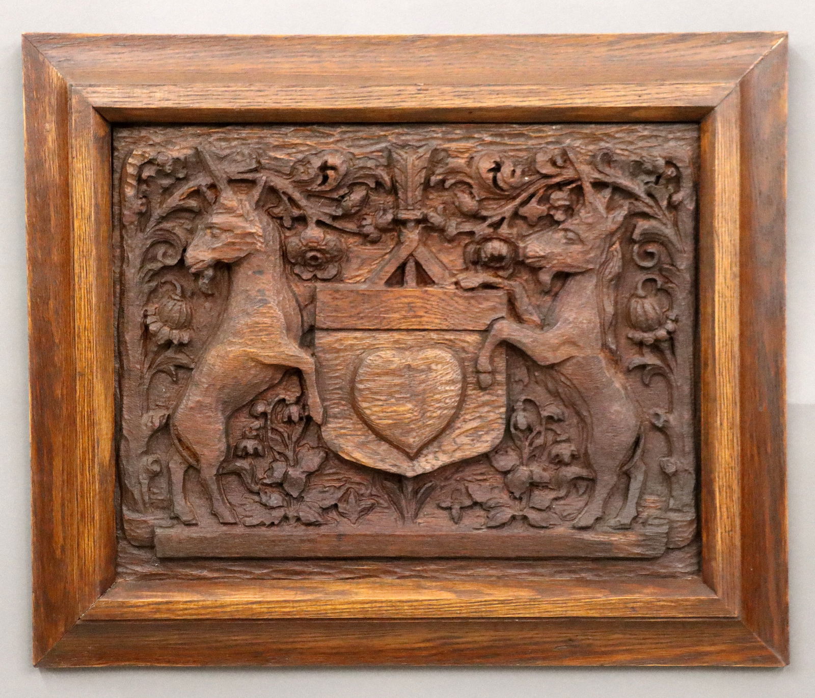 Heraldic Carved Panel Auction