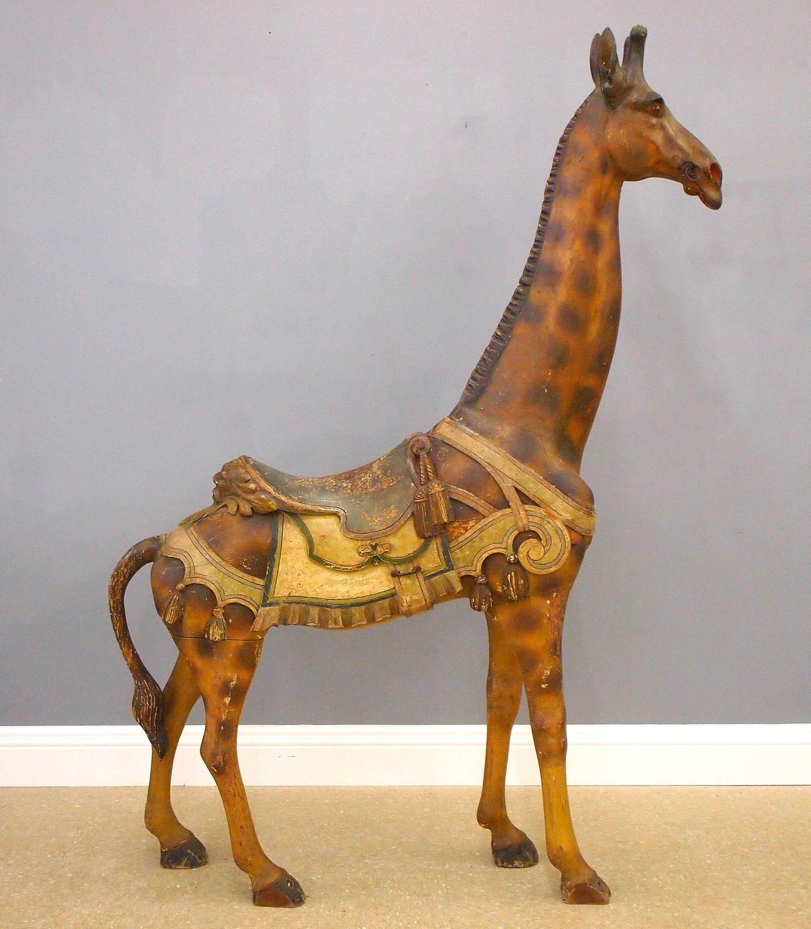 American Giraffe Carousel Figure Auction