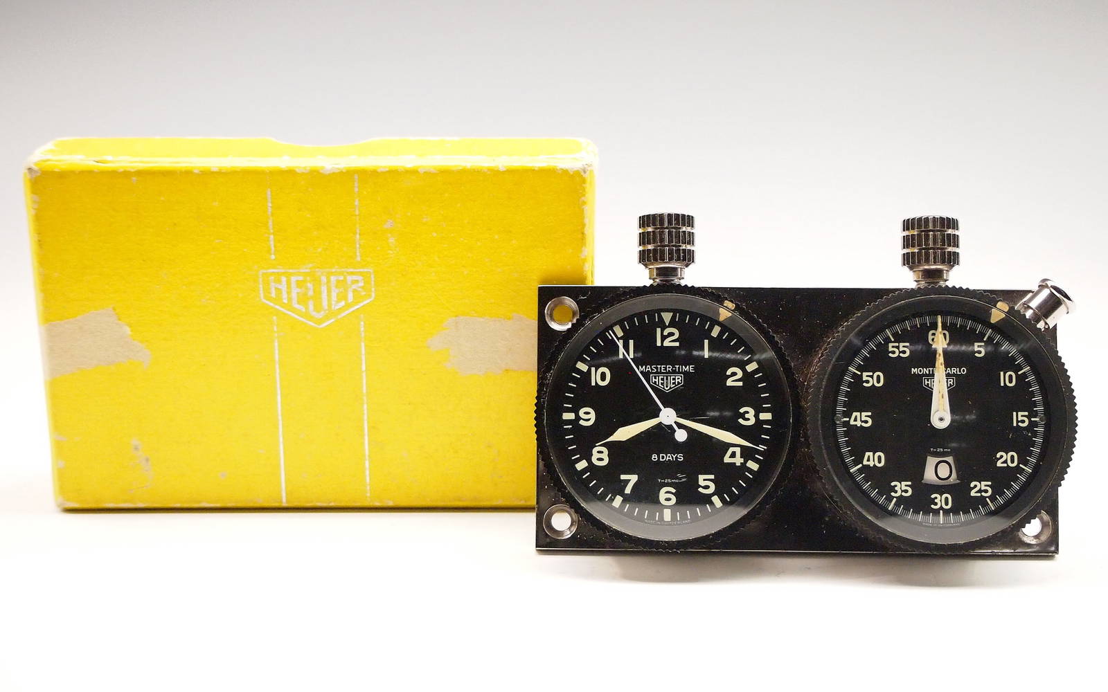 Heuer Master Time/monte Carlo Dual Dash Timer Auction