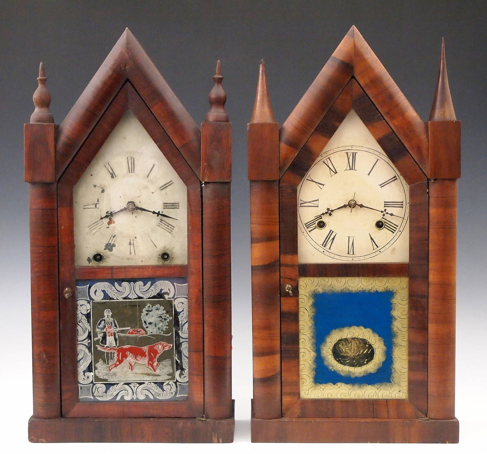 2 Steeple Clocks Auction
