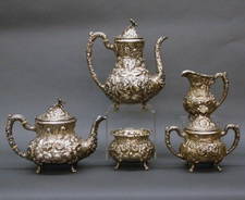 Stieff sterling silver full hand chased tea set - Jan 01, 2018 ...