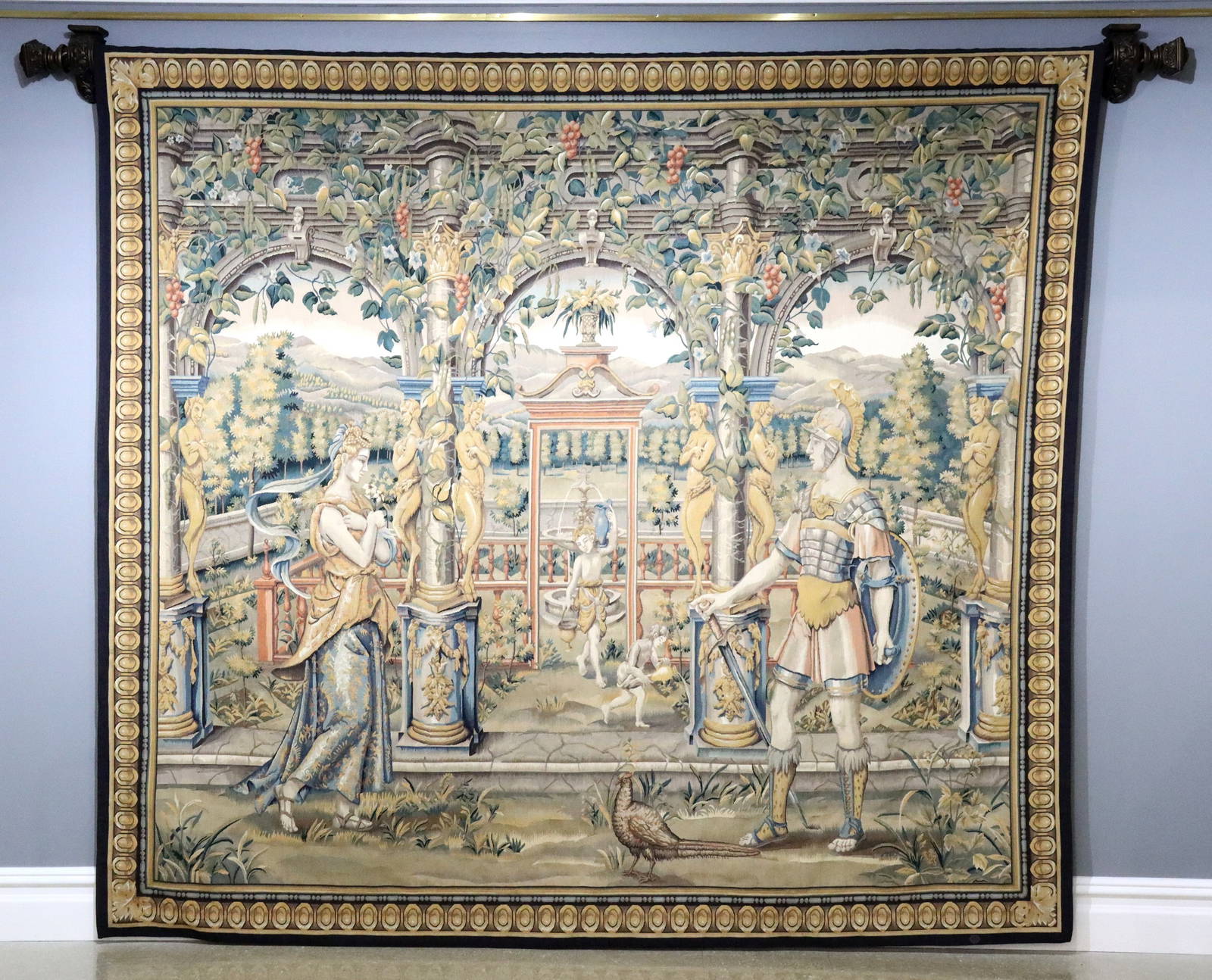 Large Woven Tapestry Auction