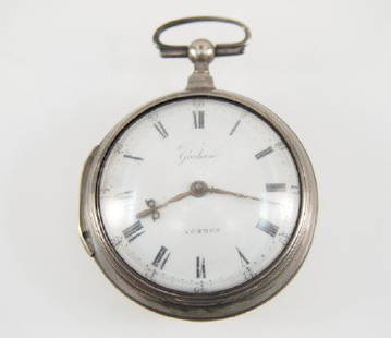 Graham London Pocket Watch Pair Case C1700 Fusee