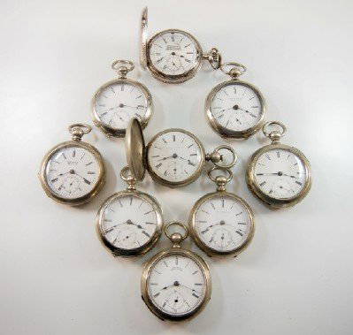 9 "swiss Fake" Pocket Watches