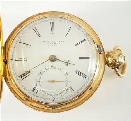 14k Liverpool Fusee Pocket Watch