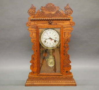 Waterbury Walnut Kitchen Shelf Clock