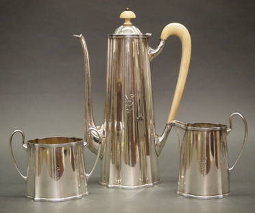 Cartier Sterling Silver Coffee Set